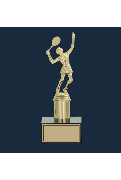 Tenis Figürlü Ödül Kupası- Okul Kupası B001 -24 cm