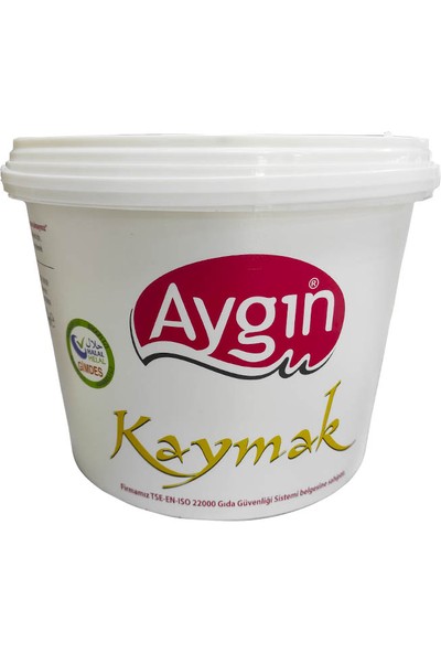 Aygın Krema (Tereyağlık Krema - Tereyağlık Kaymak) 4.5kg Aygın Krema (Tereyağlık Krema - Tereyağlık Kaymak) 4.5kg