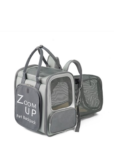 Büyük Kapasiteli Pu Taşınabilir Omuz Genişletmek Evcil Hayvan Sırt Çantası