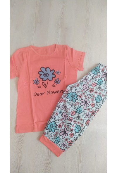 Kadın Kısa Kollu Kaprili Pijama Takımı Kadın Kısa Kollu Kaprili Pijama Takımı