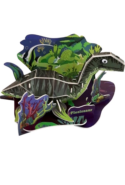 Puzzlent 3 Boyutlu Puzzle-3d Plesiosaur Dinosaur 26 Parça Puzzlent 3 Boyutlu Puzzle-3d Plesiosaur Dinosaur 26 Parça