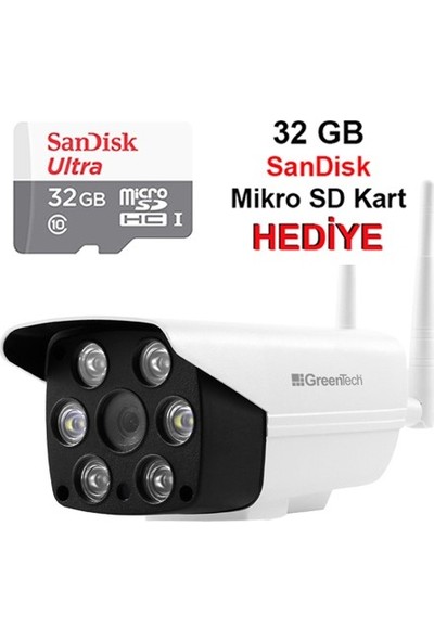 GR Tech GT310 2mp Wifi Dış Mekan Ip Kamera GR Tech GT310 2mp Wifi Dış Mekan Ip Kamera