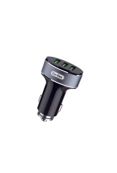 Go Des GD-CC206 3 USB Li LED Işıklı Metal Araç Şarj Başlığı 3.6A Go Des GD-CC206 3 USB Li LED Işıklı Metal Araç Şarj Başlığı 3.6A