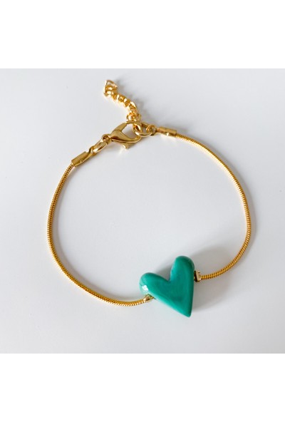 Charmlucky Murano Yeşil Kalp Bileklik Charmlucky Murano Yeşil Kalp Bileklik