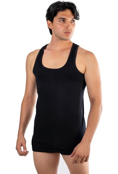 Gizem İç Giyim Siyah Erkek Atlet 6'lı Paket