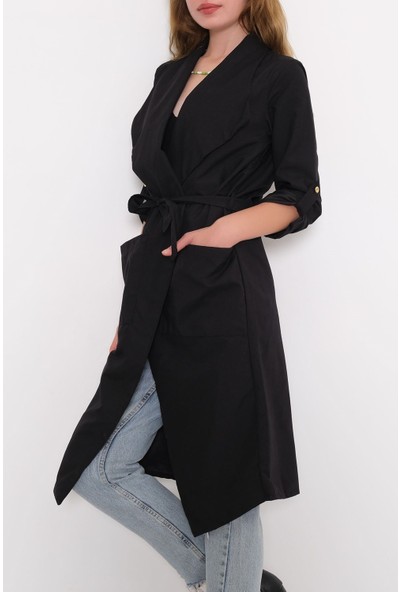 Beaute Store Kemerli Kimono Siyah - 9853.180. Beaute Store Kemerli Kimono Siyah - 9853.180.