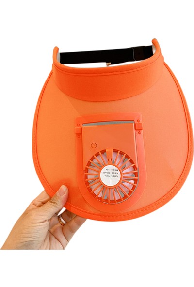 Puni Çocuk Güneş+ Küçük Fan USB Şarjlı Öğrenci Güneş Şapkası (Yurt Dışından)