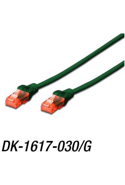 Dıgıtus DK-1617-030/G Cat6 Utp ( 3 Metre ) Awg 26/7 Yeşil Patch Kablo Lszh Dıgıtus DK-1617-030/G Cat6 Utp ( 3 Metre ) Awg 26/7 Yeşil Patch Kablo Lszh