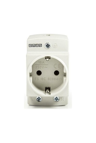 2p+E Ray Tipi Priz 16A Gri LED Li 2p+E Ray Tipi Priz 16A Gri LED Li