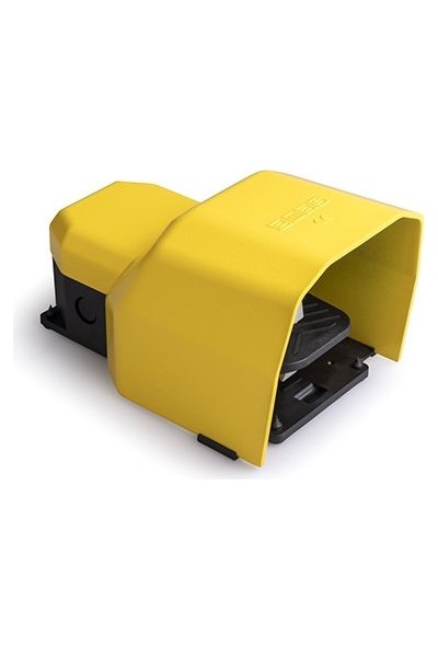Pdk Serisi Metal Korumalı 1no+1nc Tekli Sarı Plastik Pedal