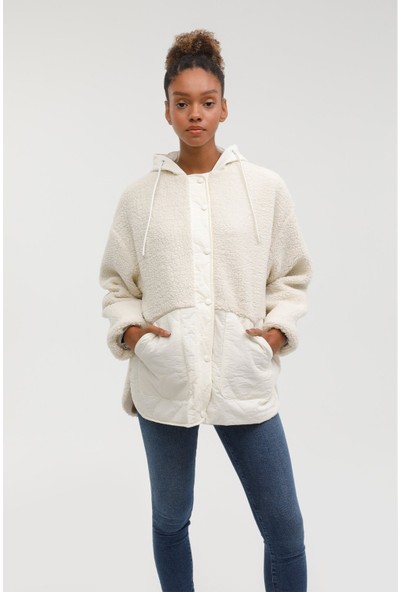 Lumberjack W-CT2008 Hannah Teddy Jac Ekru Kadın 705