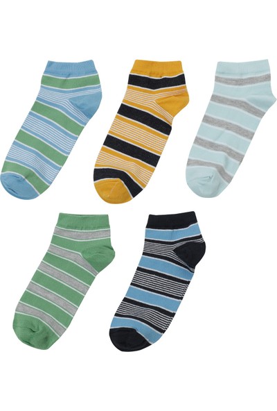 Polaris Color Cırcle 5 Lı Ptk-M 2 Çok Renkli Erkek 5'li Patik Çorap