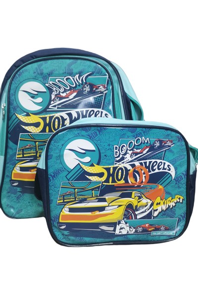 Lisanslı Hot Wheels Çocuk Okul Çantası ve Beslenme Çantası Lisanslı Hot Wheels Çocuk Okul Çantası ve Beslenme Çantası