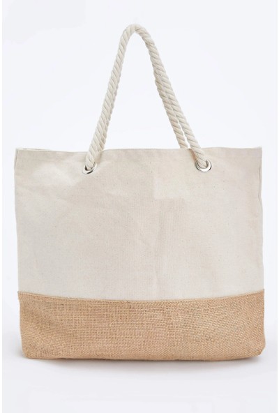 Hasır Plaj Çantası