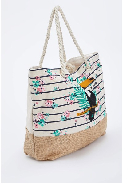 Hasır Plaj Çantası