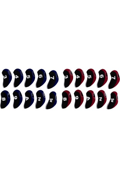 Catrne 20X Yüksek Kaliteli Yastıklı Golf Kulübü Demir Kafa Koruyucu Kılıf 2 Renkleri (Yurt Dışından) Catrne 20X Yüksek Kaliteli Yastıklı Golf Kulübü Demir Kafa Koruyucu Kılıf 2 Renkleri (Yurt Dışından)