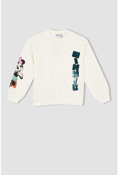 DeFacto Kız Çocuk Relax Fit Kalın Kumaş Disney Mickey & Minnie Lisanslı Bisiklet Yaka Sweatshirt Y4230A622AU DeFacto Kız Çocuk Relax Fit Kalın Kumaş Disney Mickey & Minnie Lisanslı Bisiklet Yaka Sweatshirt Y4230A622AU