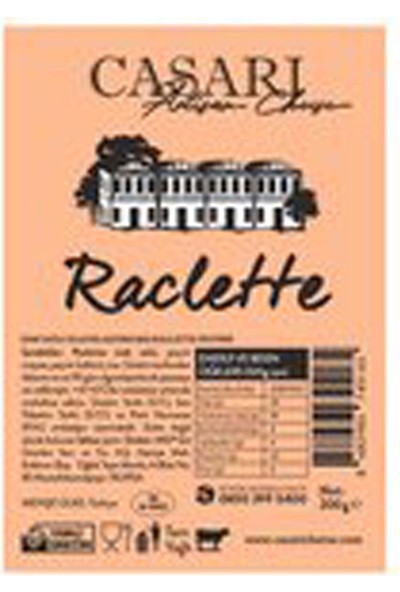 Casari Tam Yağlı Raclette Peyniri 200 gr