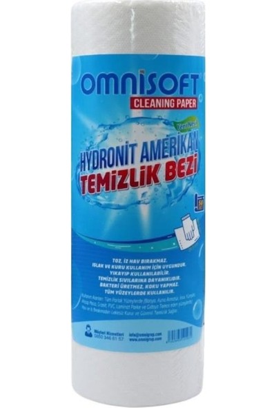 Omnisoft Hydronit Tek Kullanımlık Amerikan Temizlik Bezi 50 Yaprak Omnisoft Hydronit Tek Kullanımlık Amerikan Temizlik Bezi 50 Yaprak