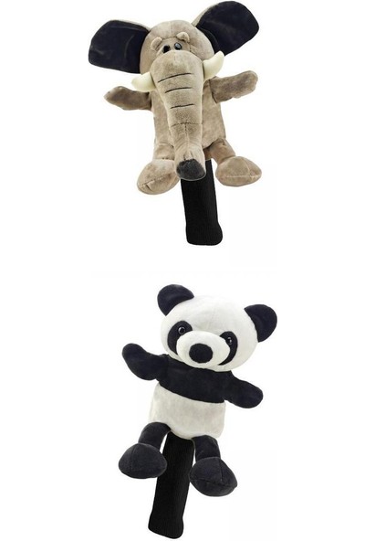 2x Peluş Golf Kulübü Headcover Golfçü Erkekler Için Komik Yumuşak Koruyucu Kol 2x Peluş Golf Kulübü Headcover Golfçü Erkekler Için Komik Yumuşak Koruyucu Kol