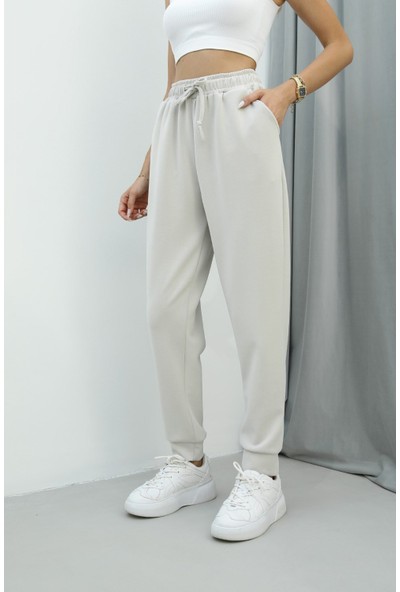 Havoş Taş Rengi Yumuşak Dokulu Eşofman