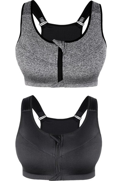 2pcs Çıkarılabilir Pedler ile Kadın Sütyen Sütyen Zip Ön Fitness Kadınlar Için Dans Edecek Gymle Dans Edecek Xl 2pcs Çıkarılabilir Pedler ile Kadın Sütyen Sütyen Zip Ön Fitness Kadınlar Için Dans Edecek Gymle Dans Edecek Xl
