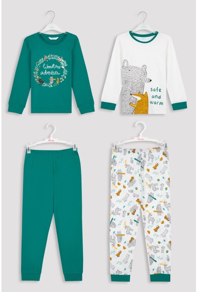 Penti Çok Renkli Safe And Warm 2li Pijama Takımı Penti Çok Renkli Safe And Warm 2li Pijama Takımı