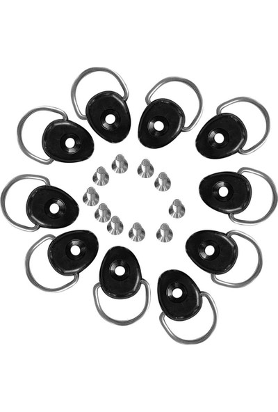 10X Yedek Kayak D Ring Boat Güverte Desteği Vidalar Donanımı 10X Yedek Kayak D Ring Boat Güverte Desteği Vidalar Donanımı
