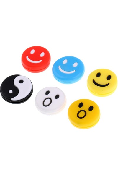 6pcs Tenis Raket Titreşim Sönümleyici Şok Emici Damper Dekor Karışık Renk 6pcs Tenis Raket Titreşim Sönümleyici Şok Emici Damper Dekor Karışık Renk
