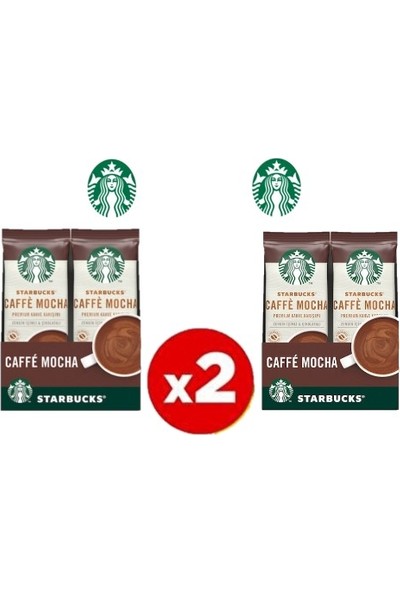 Starbucks Mocha Premium Serisi 20 Adet x 21,5 gr Granül Kahve 2 Paket Starbucks Mocha Premium Serisi 20 Adet x 21,5 gr Granül Kahve 2 Paket