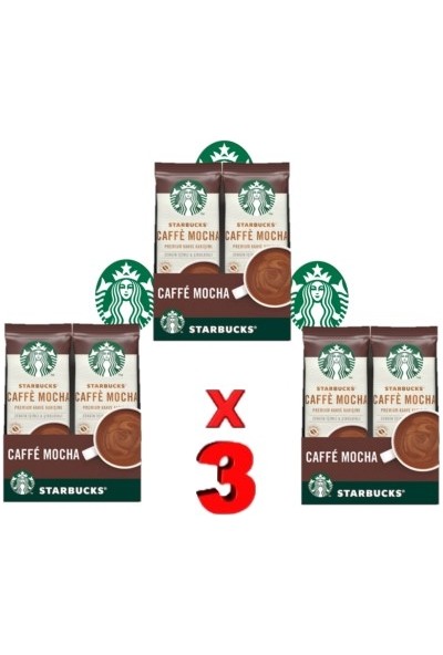 Starbucks Mocha Premium Serisi 30 Adet Mocha Granül Kahve 3 Paket Starbucks Mocha Premium Serisi 30 Adet Mocha Granül Kahve 3 Paket