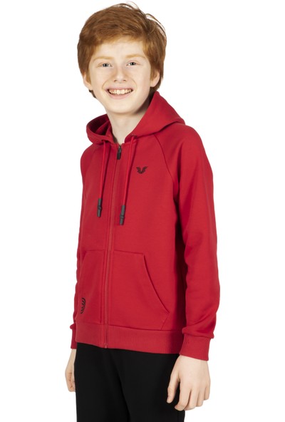 Bilcee Erkek Çocuk Kırmızı Kapüşonlu Eşofman Üstü 9610 Bilcee Erkek Çocuk Kırmızı Kapüşonlu Eşofman Üstü 9610