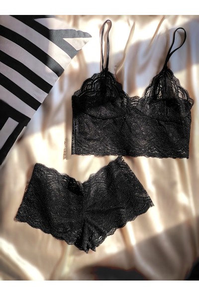 Zag Lingerie Dantelli Bralet Takım