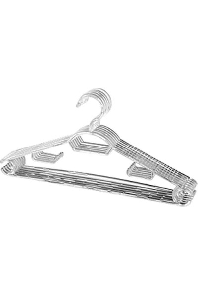 Tok Pazar Şeffaf Elbise Askısı 6lı Tok Pazar Şeffaf Elbise Askısı 6lı