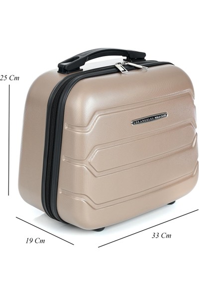 Los Angeles Polo Club Abs Makyaj ve Hostes Çantası Altın Los Angeles Polo Club Abs Makyaj ve Hostes Çantası Altın