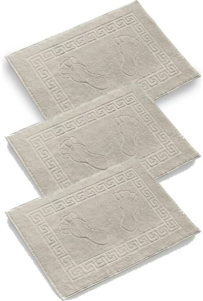 Regule 3'lü Ayak Havlusu Orient Serisi Banyo Paspası 50 x 70 cm Ayak Çizgili