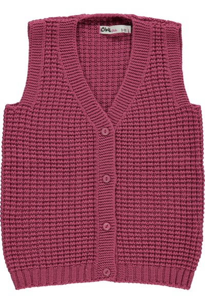 Civil Girls Kız Çocuk Yelek 2-5 Yaş Gül Kurusu