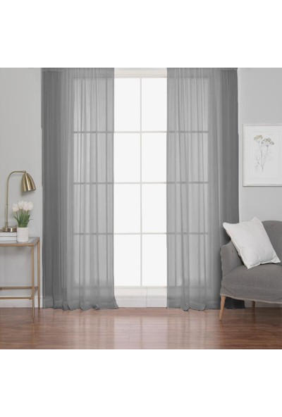 Gardenya Marino Dokuma Modern Dokulu Örme Gri Tül Perde Gardenya Marino Dokuma Modern Dokulu Örme Gri Tül Perde