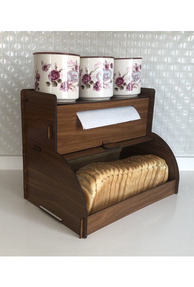 Bixwood Tasarım Ekmek Kutusu Ceviz