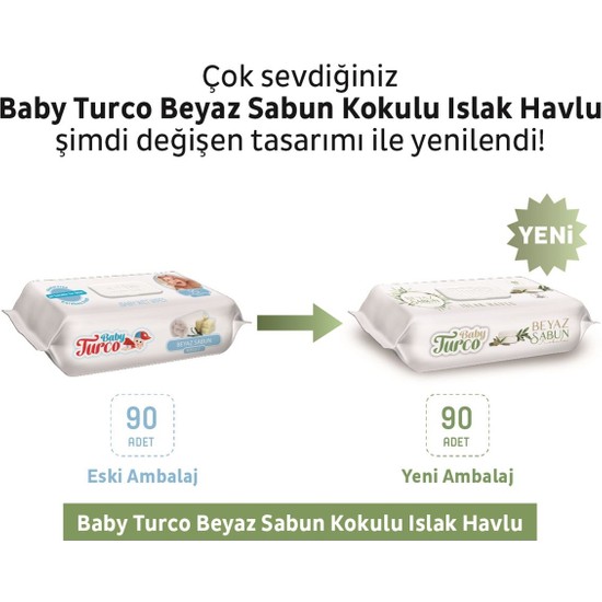 Baby Turco Beyaz Sabun Kokulu Islak Havlu 12X90 Fiyatı