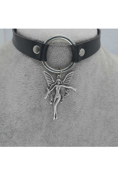 Daily Fashion Kadın Gotik Unisex Praying Angel Ayarlanabilir Choker