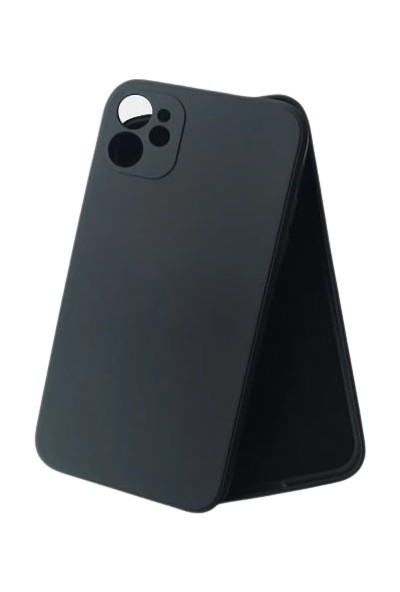 Güvence Apple Iphone 11 Uyumlu Köşeli Kalıp Lansman Içi Kadife Silikon Kılıf (Siyah)