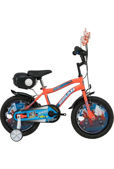 Bisan Bobo Çocuk Bisikleti 24CM 16 Jant Turuncu Mavi Bisan Bobo Çocuk Bisikleti 24CM 16 Jant Turuncu Mavi