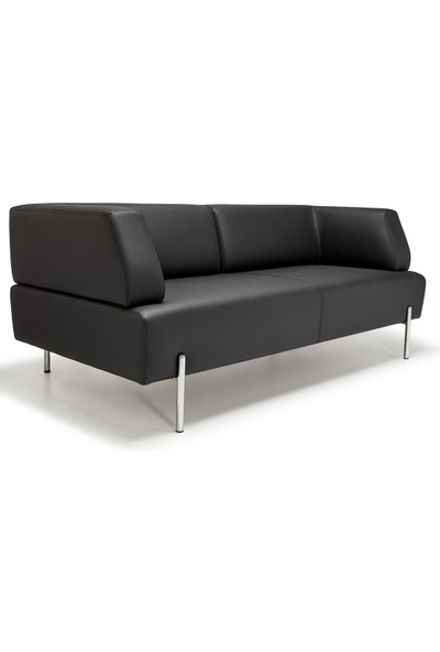 Beka Living Otto Ikili Kanepe Metal Ayak Ofis Bekleme Koltuğu Deri Gri Beka Living Otto Ikili Kanepe Metal Ayak Ofis Bekleme Koltuğu Deri Gri
