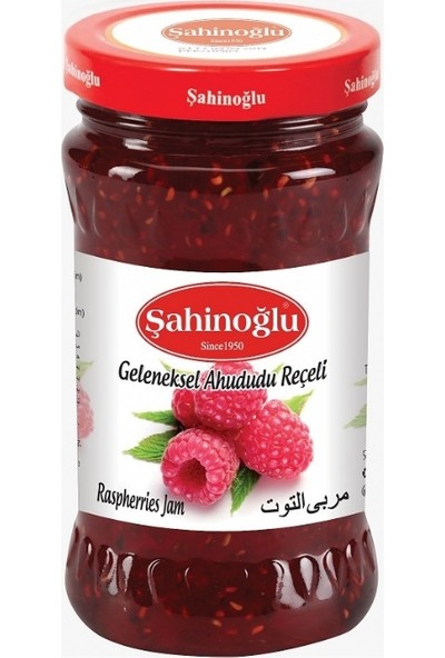 Şahinoğlu Ahududu Reçeli 380 gr Şahinoğlu Şahinoğlu Ahududu Reçeli 380 gr Şahinoğlu
