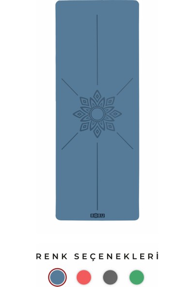 Roru Concept Sun Kaydırmaz Seyahat Yoga Egzersiz Matı 183 x 68 cm 2,5 mm, Kuru - Nemli Ellere, Kauçuk Roru Concept Sun Kaydırmaz Seyahat Yoga Egzersiz Matı 183 x 68 cm 2,5 mm, Kuru - Nemli Ellere, Kauçuk