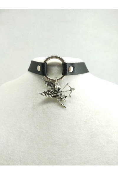 Daily Fashion Kadın Love Skull Gotik Suni Deri Choker Daily Fashion Kadın Love Skull Gotik Suni Deri Choker