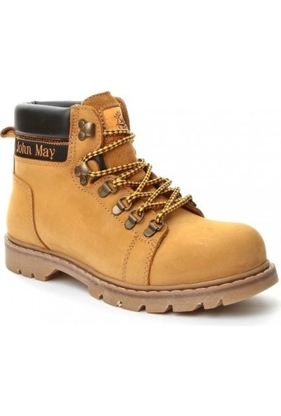 John May MK-JG5131NSA Montana Kadın Deri Bot (Wt) Nubuk Sarı