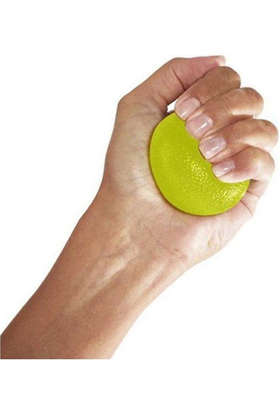 Piyop Yumurta Top - Silikon El Egzersiz Topu Sarı - Hafif Sert