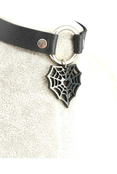 Daily Fashion Kadın Heartweb Pleksi Uçlu Suni Deri Gotik Choker Daily Fashion Kadın Heartweb Pleksi Uçlu Suni Deri Gotik Choker